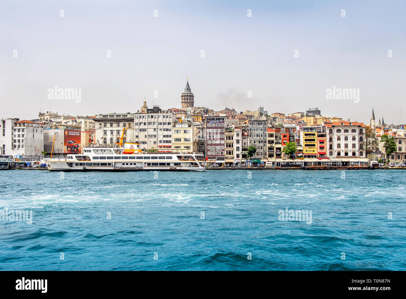 Istanbul, Turkey, 17 May 2013: The Karakoy in the Beyoglu district of ...