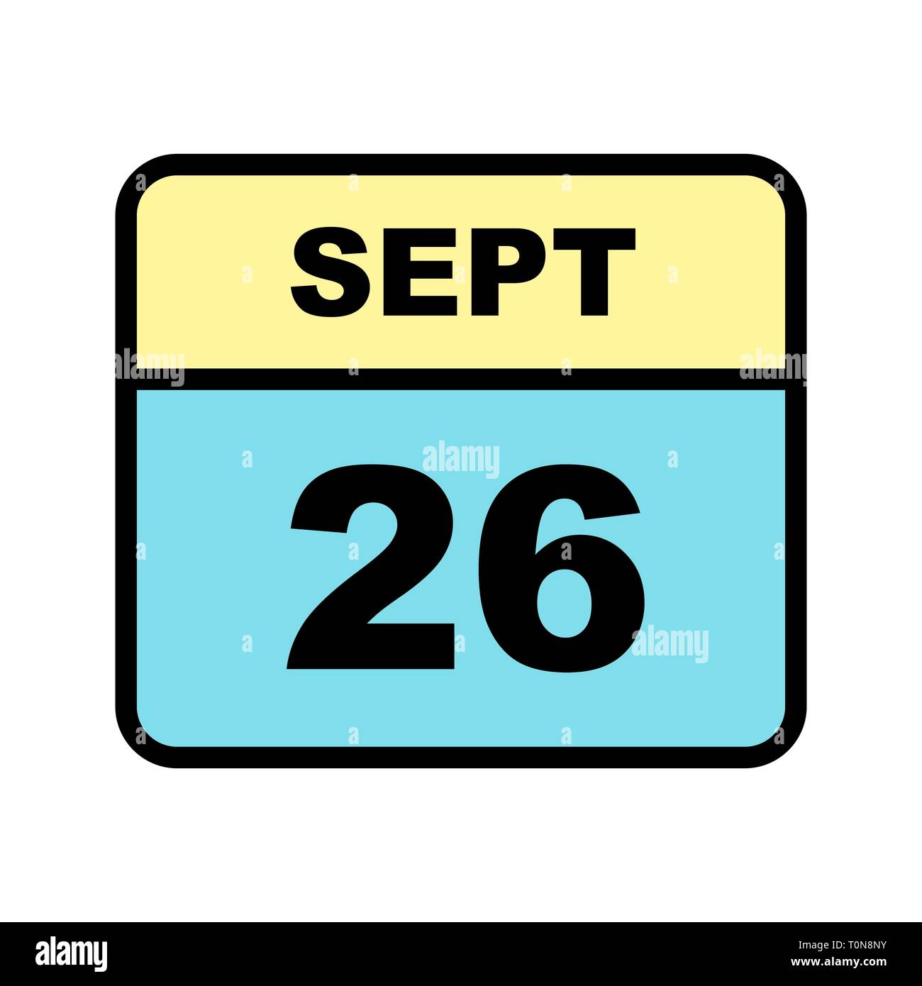 September 26 date Cut Out Stock Images & Pictures - Alamy