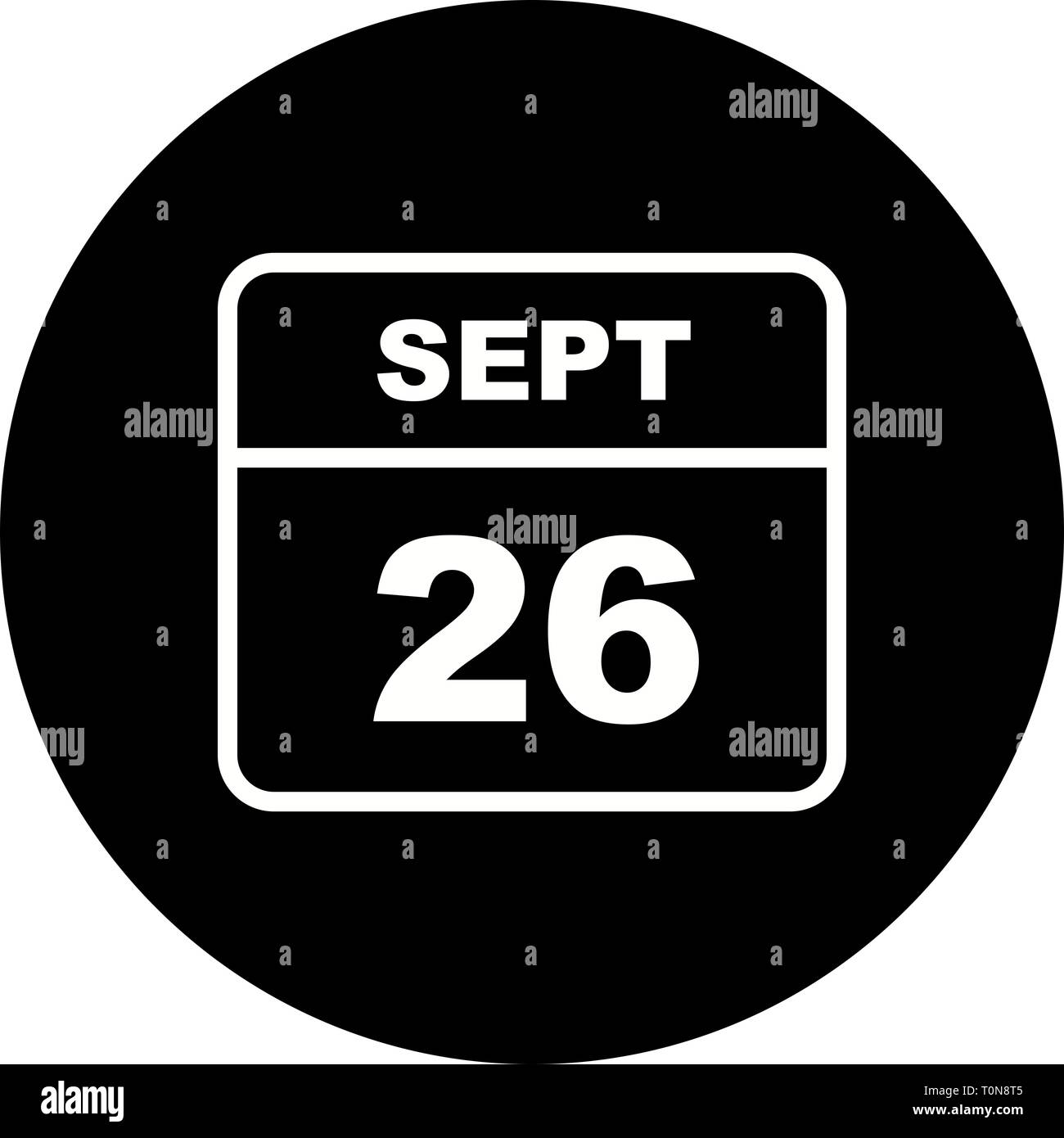September 26 date Black and White Stock Photos & Images - Alamy