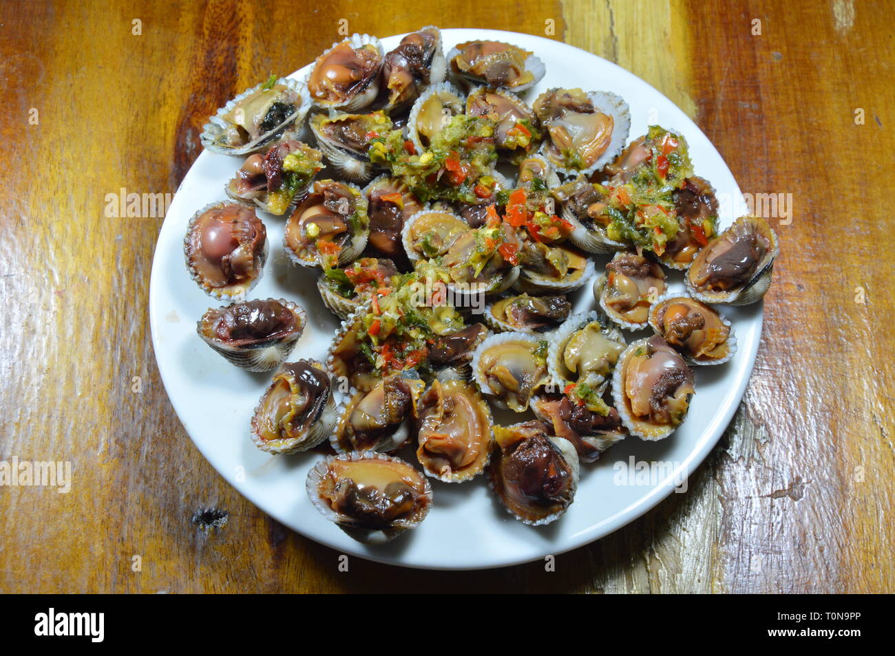 Cockle steamed on white hi-res stock photography and images - Alamy