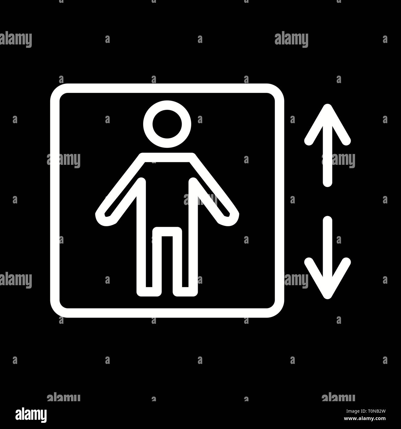 Illustration Lift Icon Stock Photo - Alamy