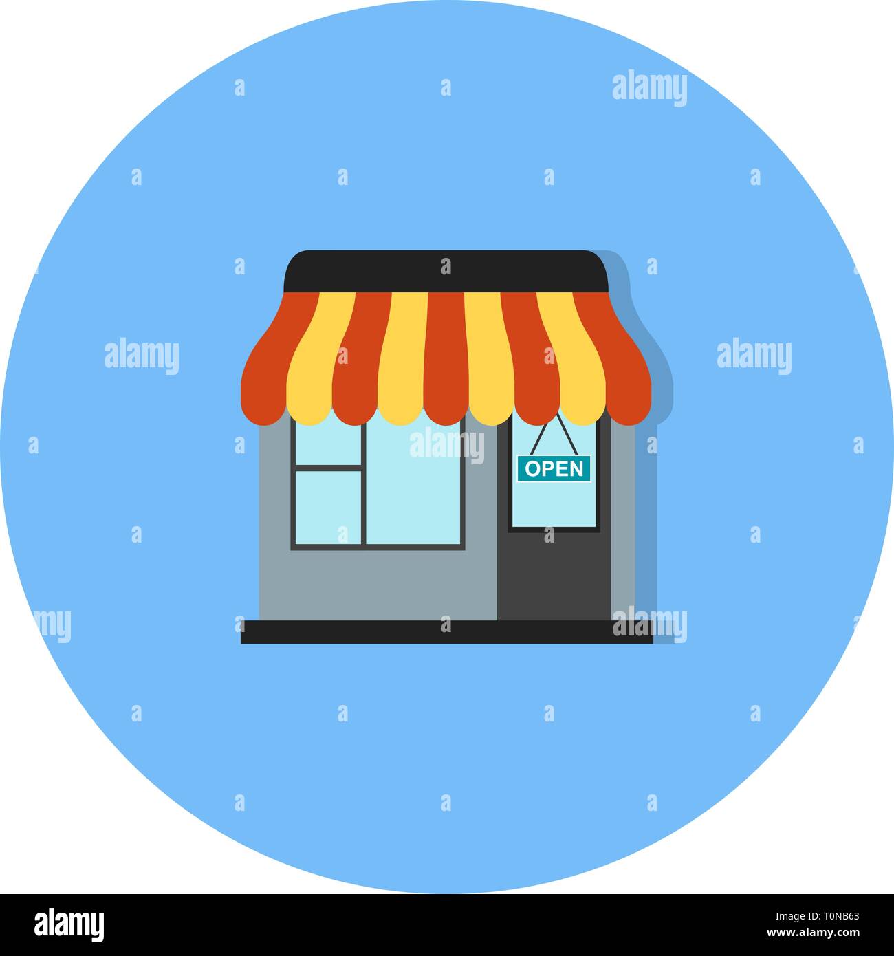 Illustration Shop Icon Stock Photo - Alamy