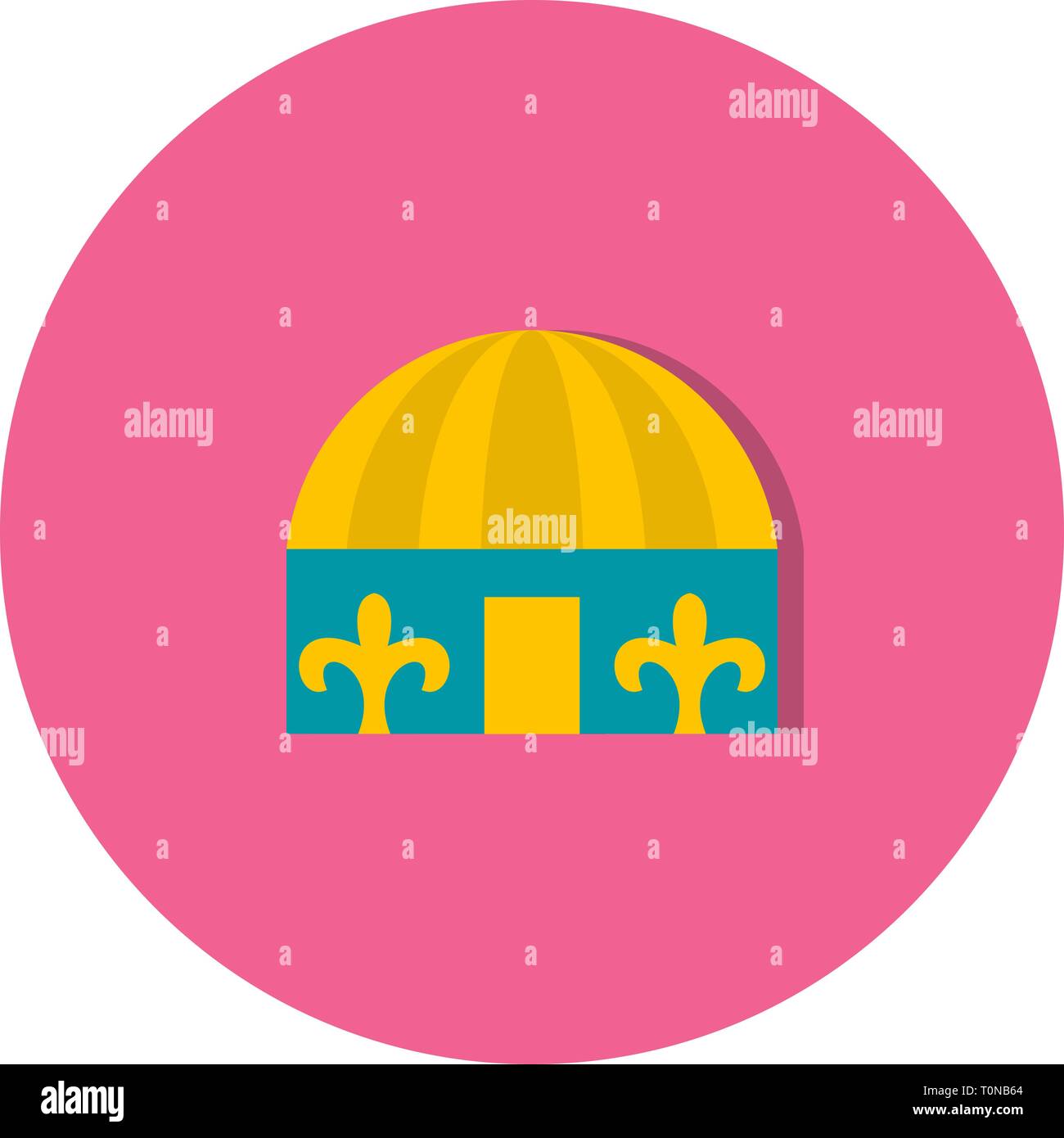 Illustration Yurt Icon Stock Photo - Alamy