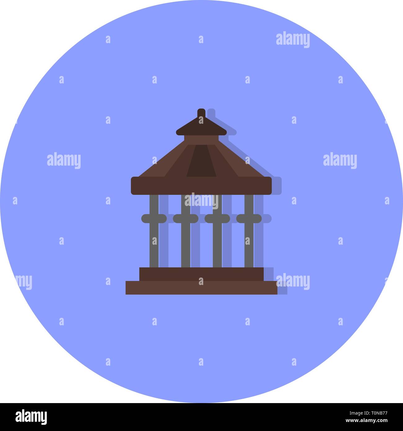 Illustration Veranda Icon Stock Photo - Alamy