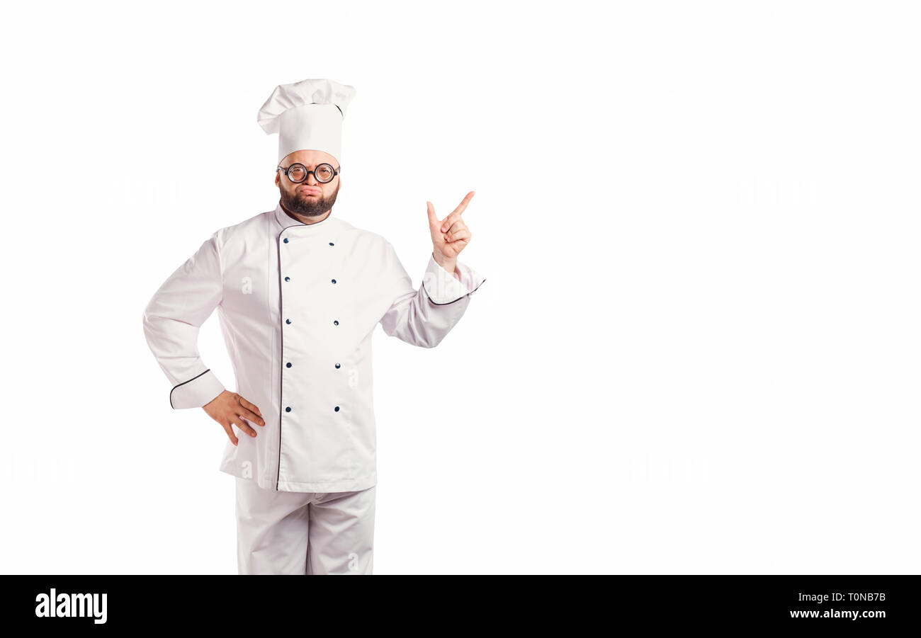 Funny chef with beard cook Stock Photo - Alamy
