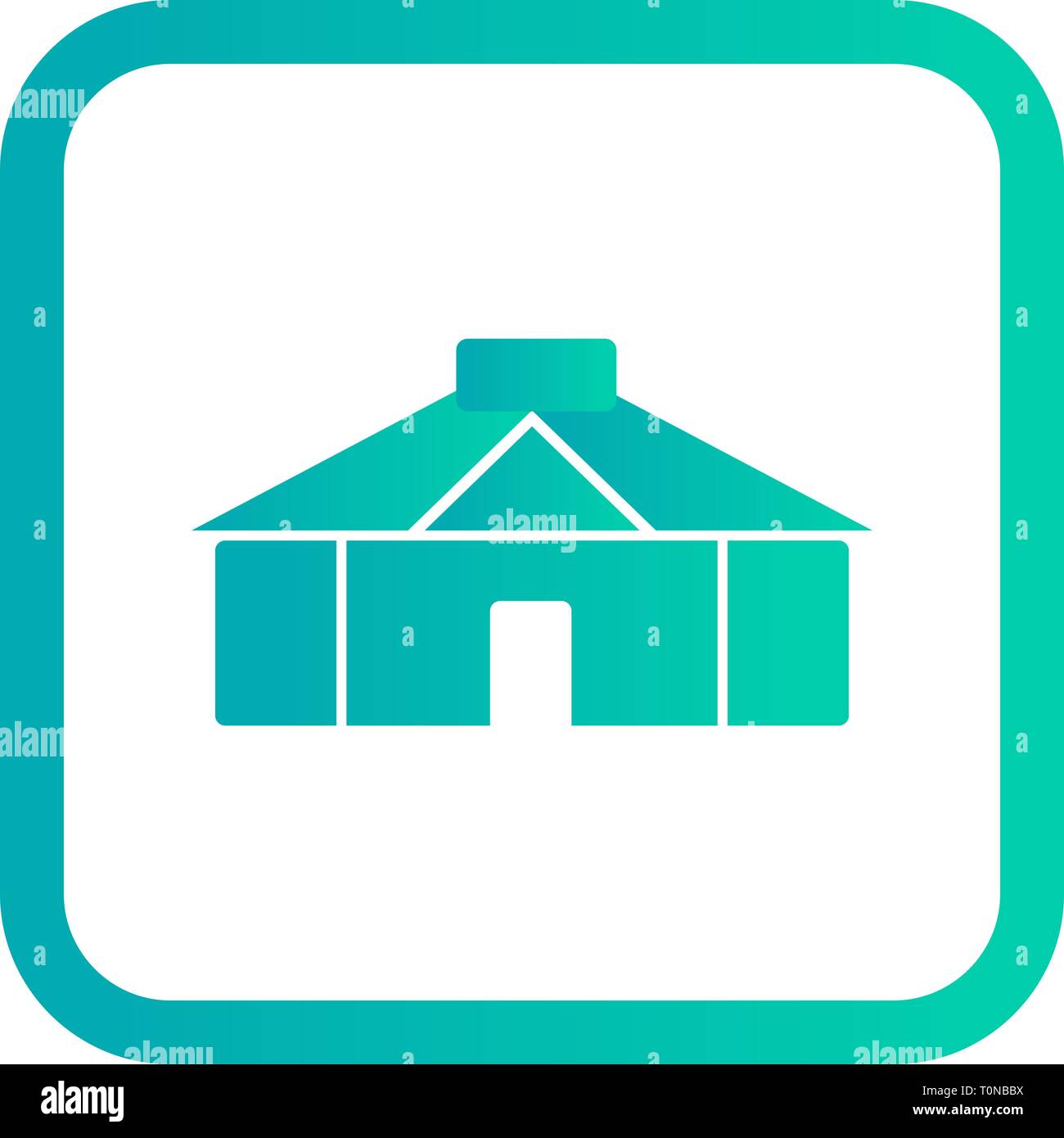 Illustration Yurt Icon Stock Photo - Alamy