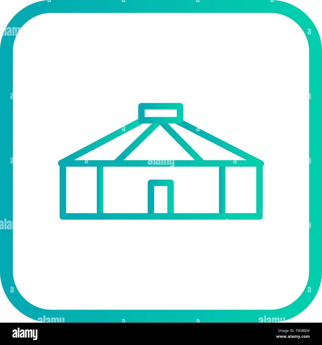 Illustration Yurt Icon Stock Photo - Alamy