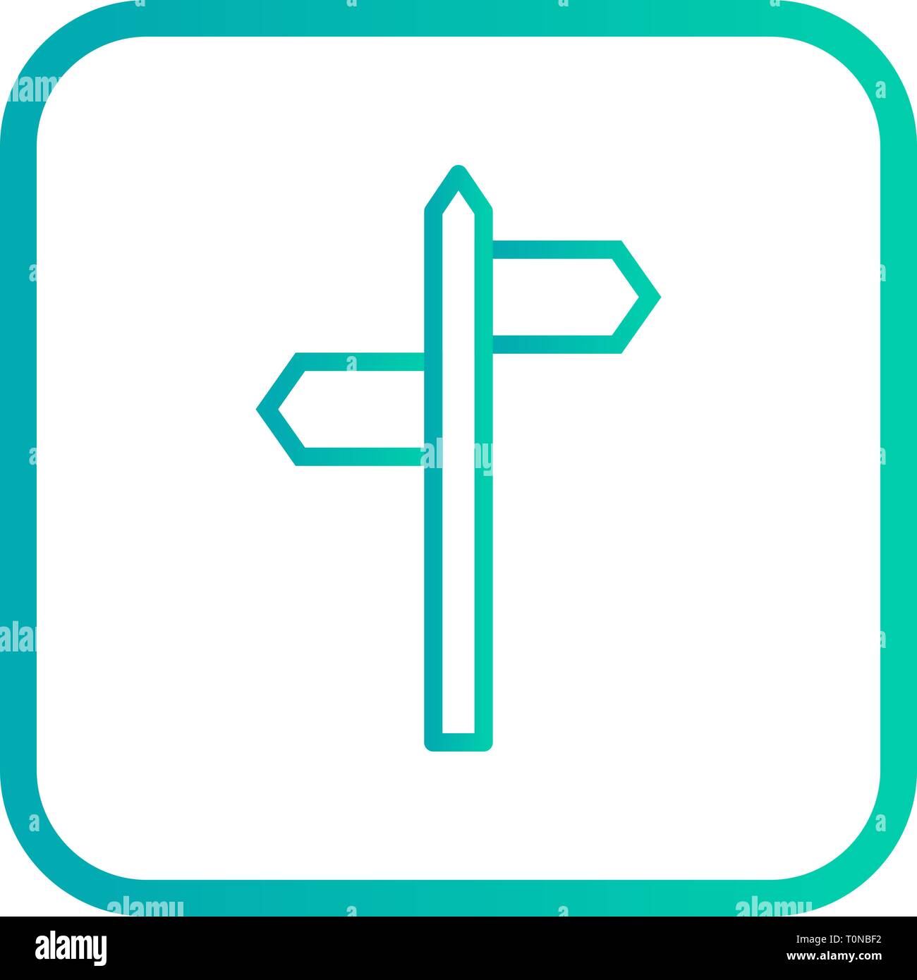 Illustration Directions Icon Stock Photo - Alamy