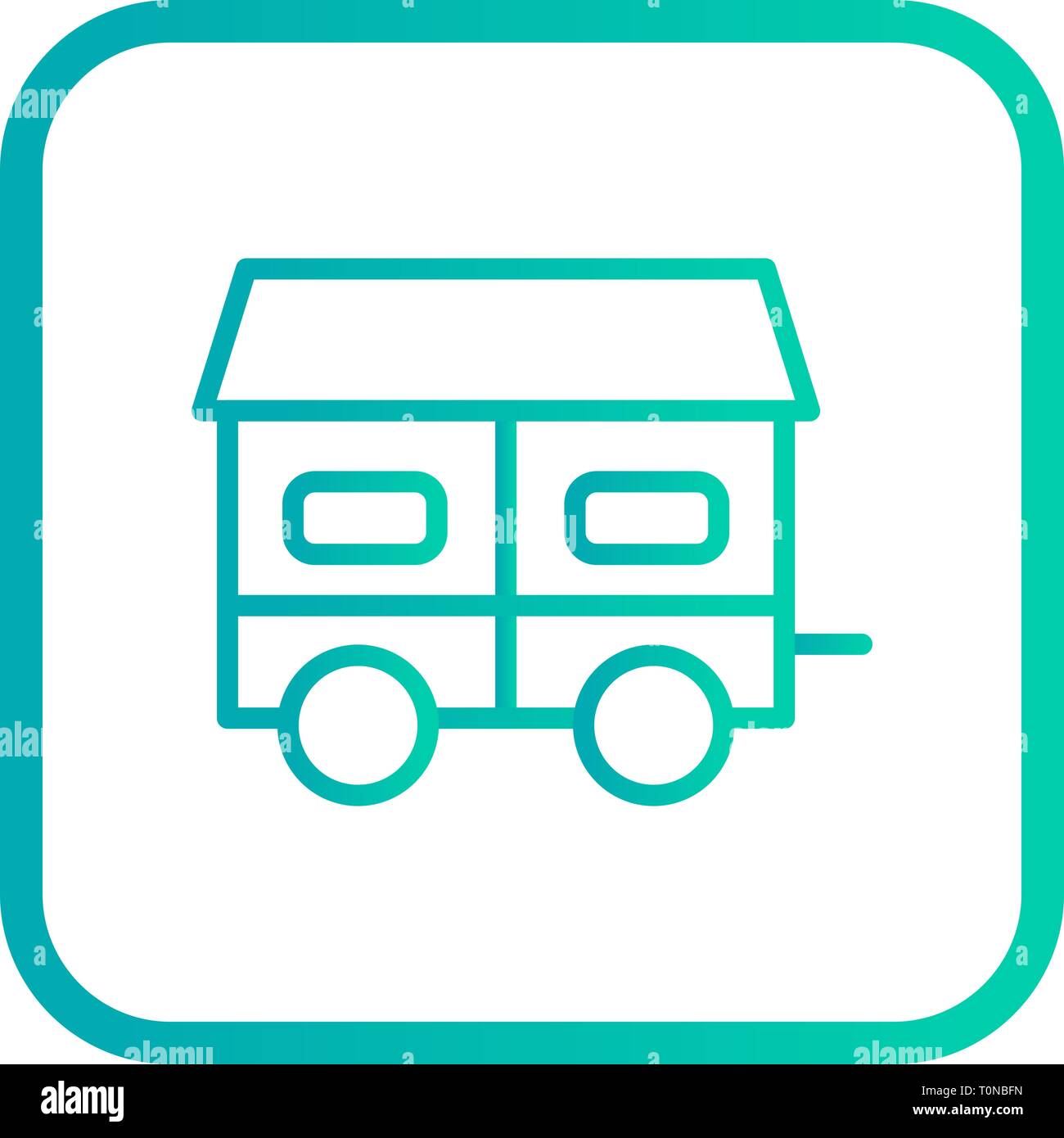 Illustration Mobile House Icon Stock Photo - Alamy