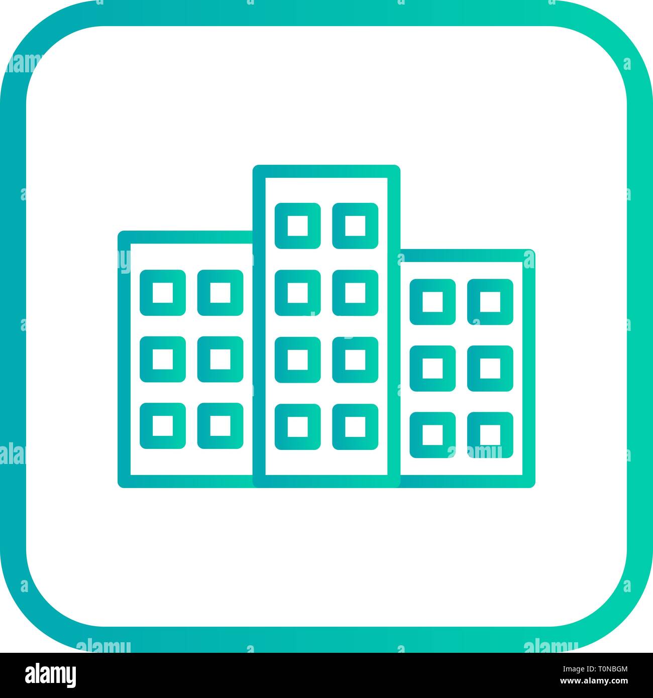 Illustration Building Icon Stock Photo - Alamy