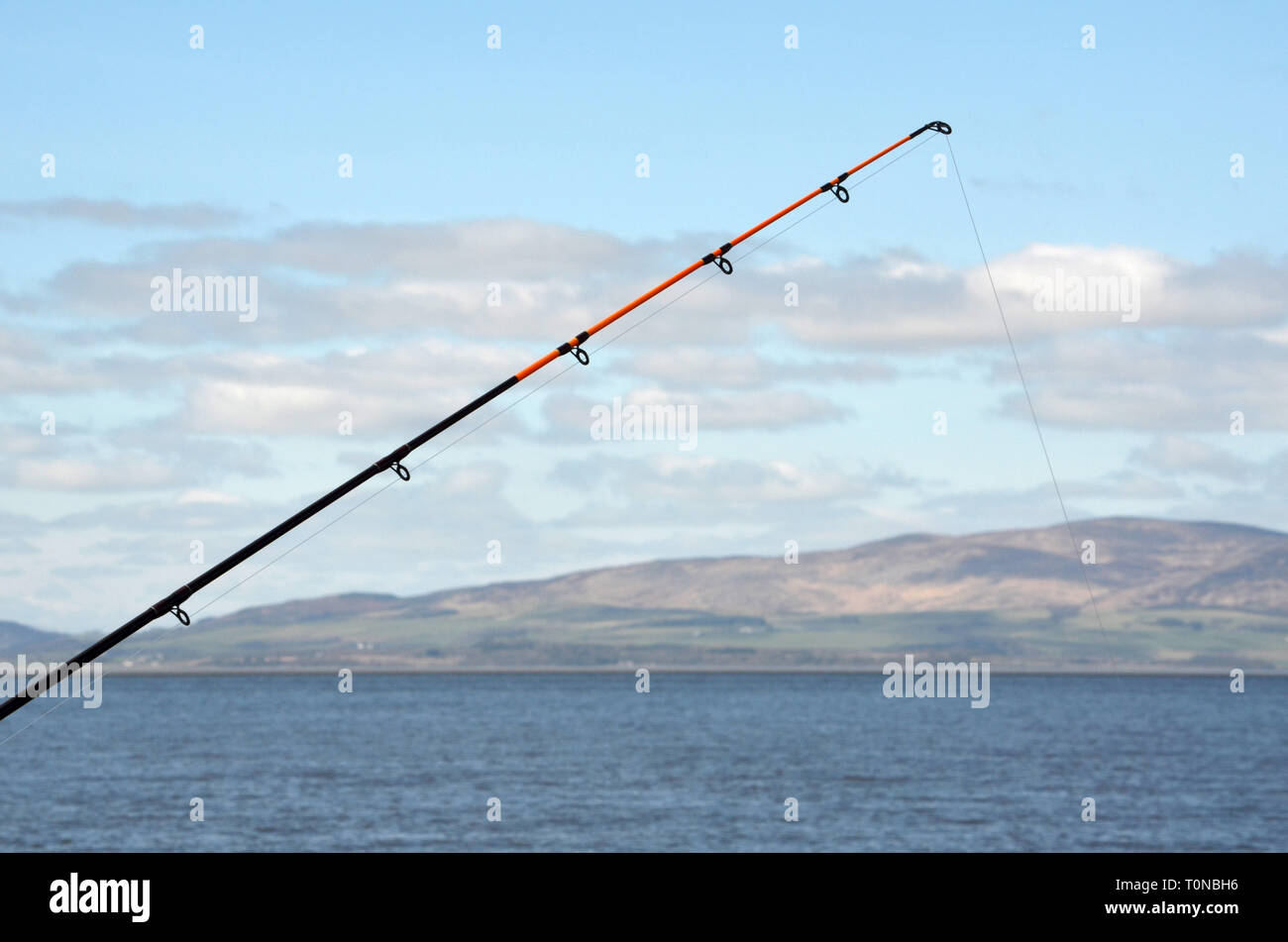 fishing Rod against magnificent views over to Criffle and the other ...