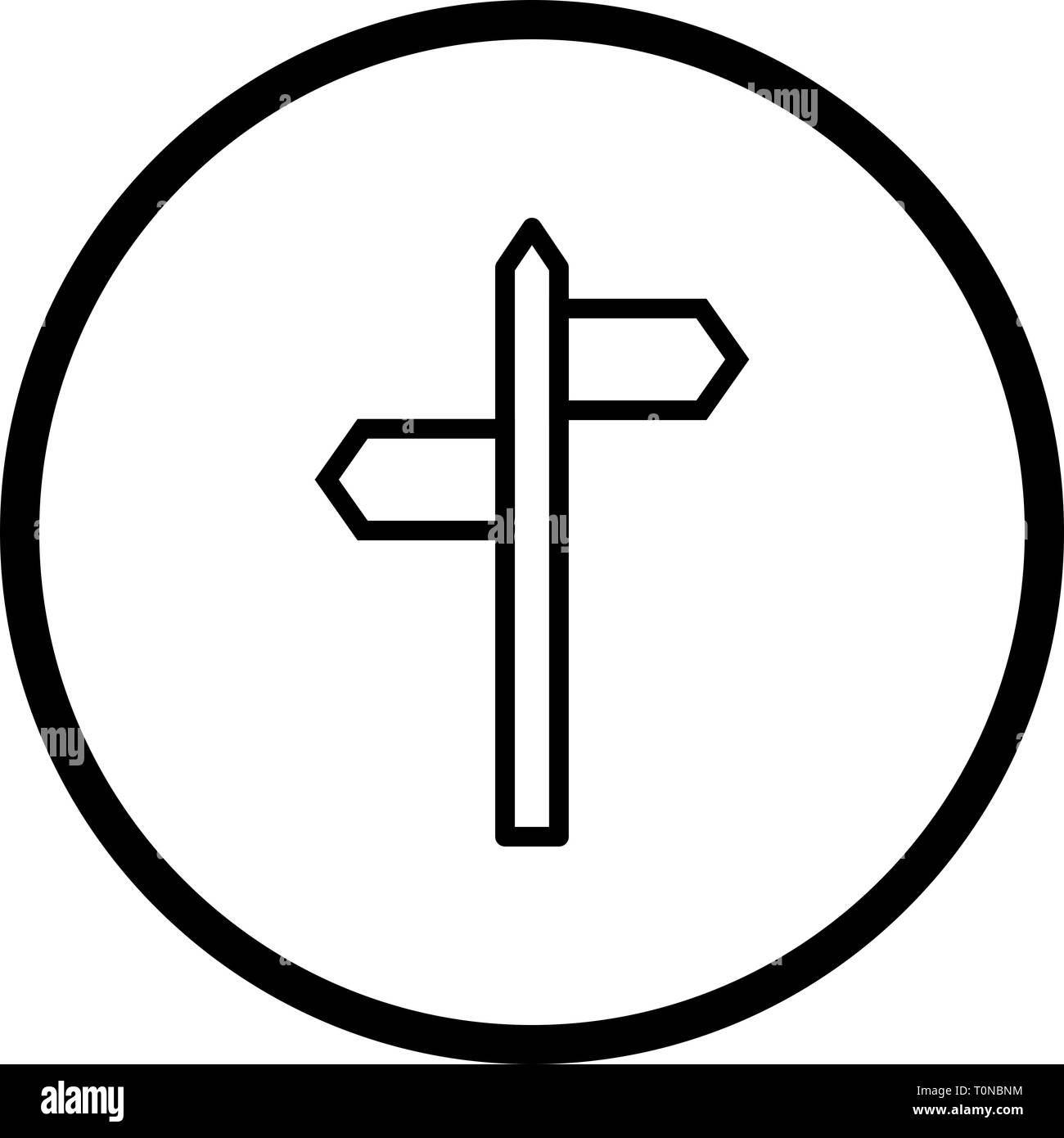 Illustration Directions Icon Stock Photo - Alamy