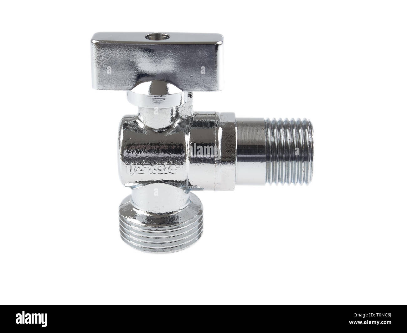 Water tap or faucet for washing machine, isolated on white Stock Photo ...