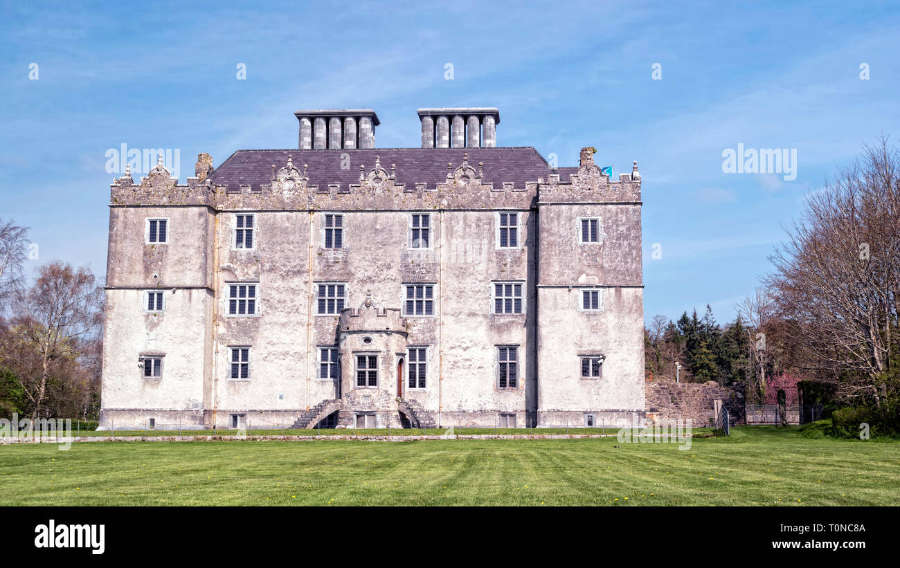 Portumna Castle on the shore of Lough Derg,Co.Galway,Ireland Stock ...
