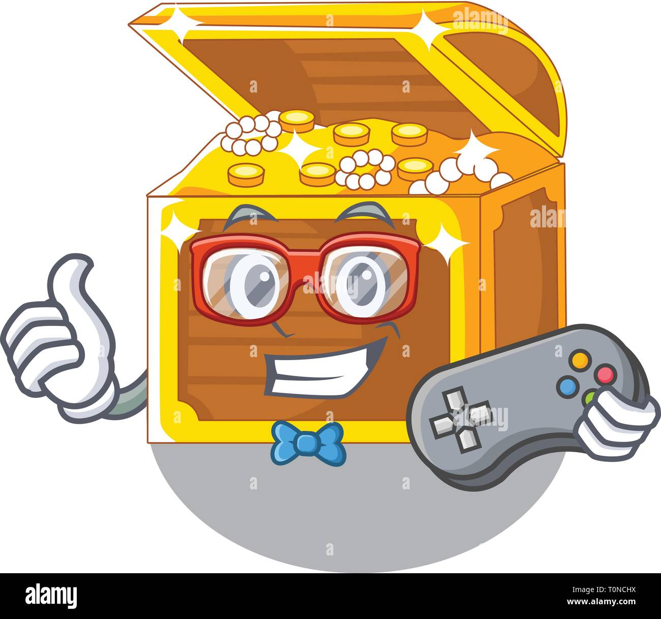 Gamer treasure underwater cartoons in the water Stock Vector Image ...