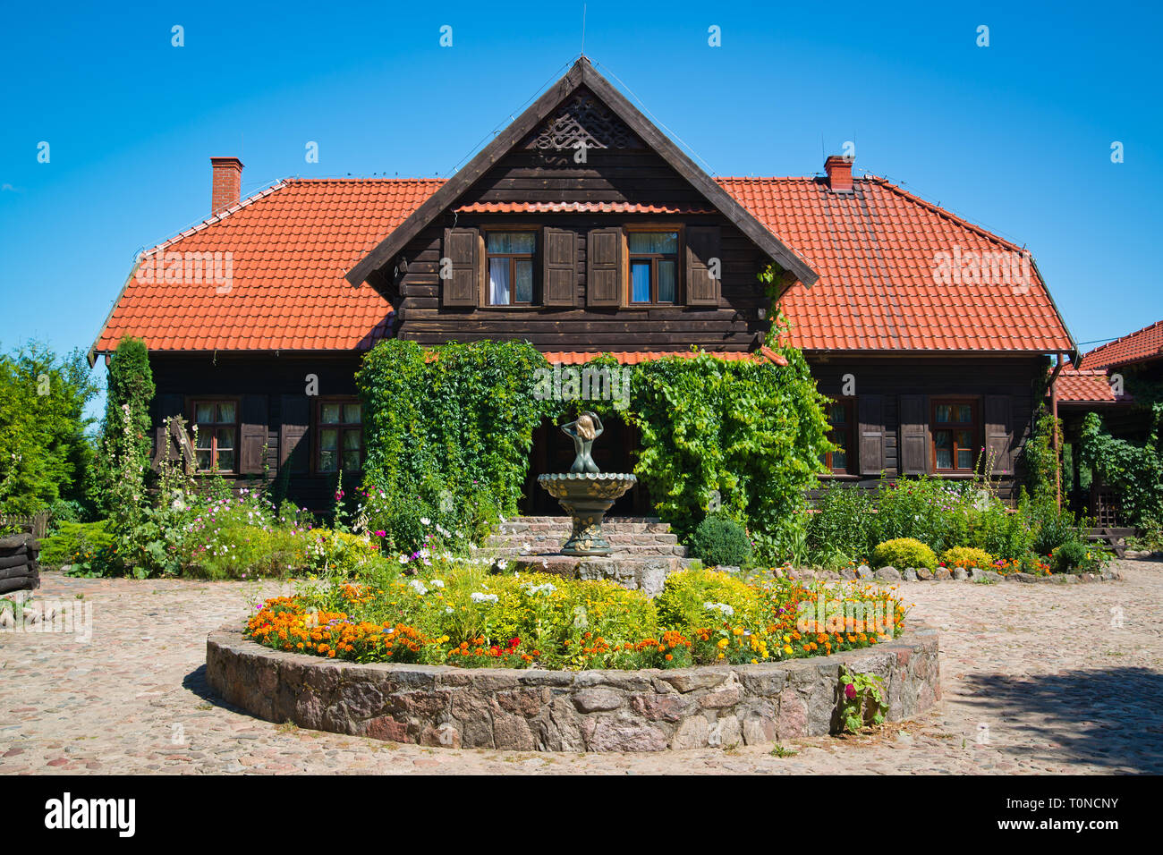 Old polish mansion in Kiermusy - Podlasie - eastern Poland Stock Photo ...