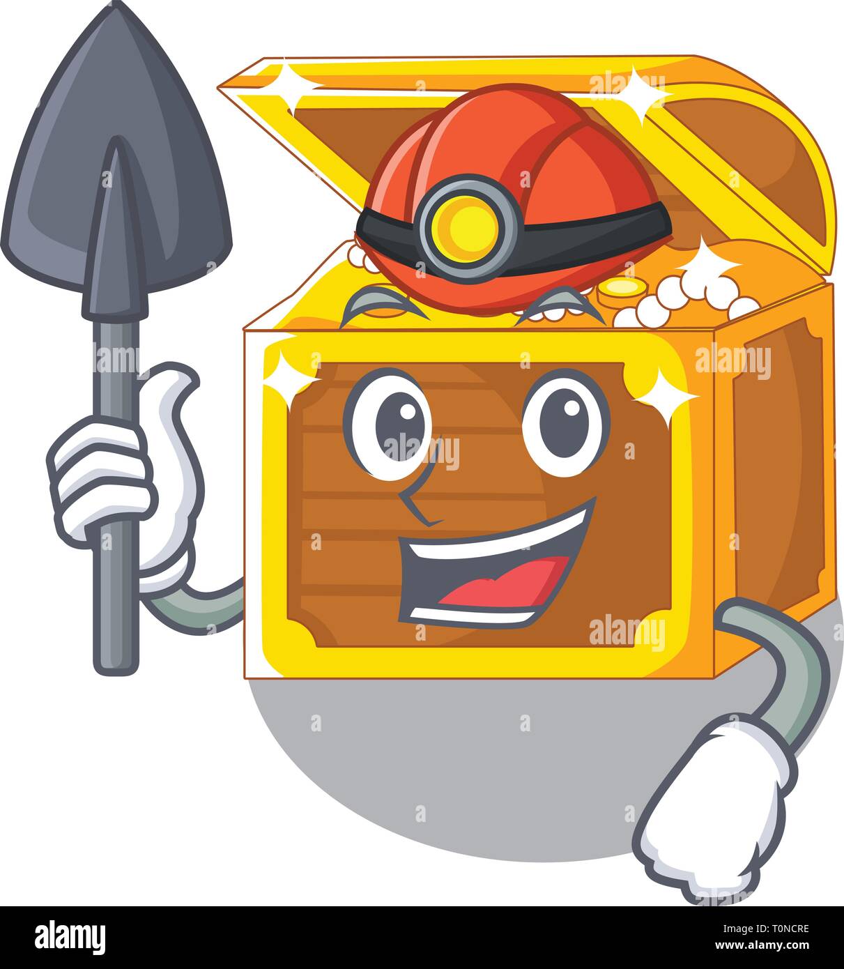 Miner treasure underwater cartoons in the water Stock Vector Image ...
