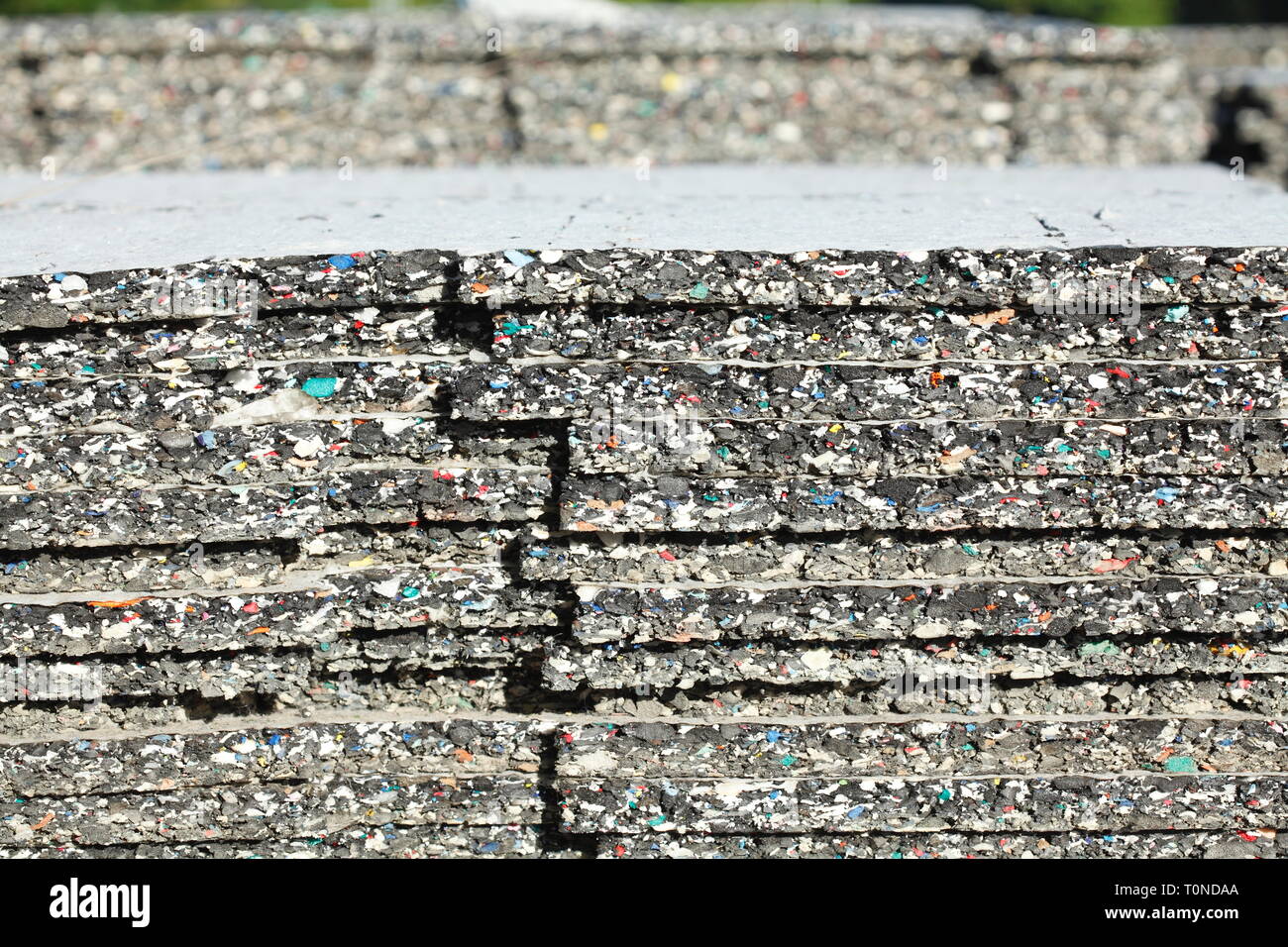 Colorful mats, insulation for interior design, drywall, thermal ...