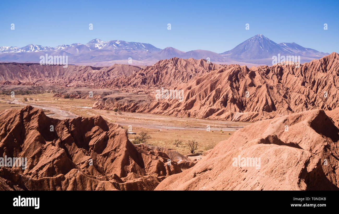 View of the San Pedro River in San Pedro de Atacama, Atacama Desert ...