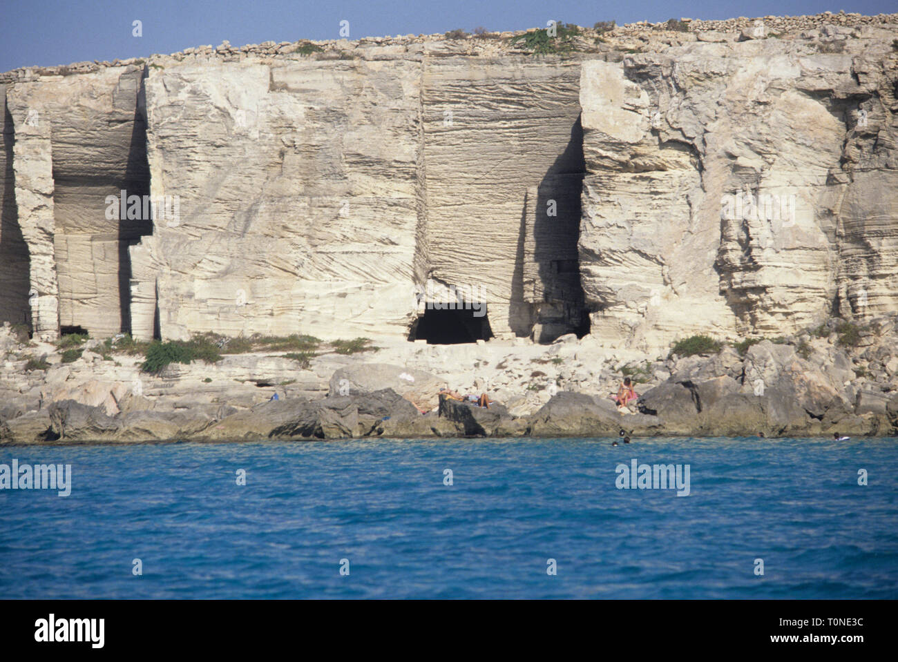 favignana island, cala rossa, egadi islands, trapani province, sicilia ...