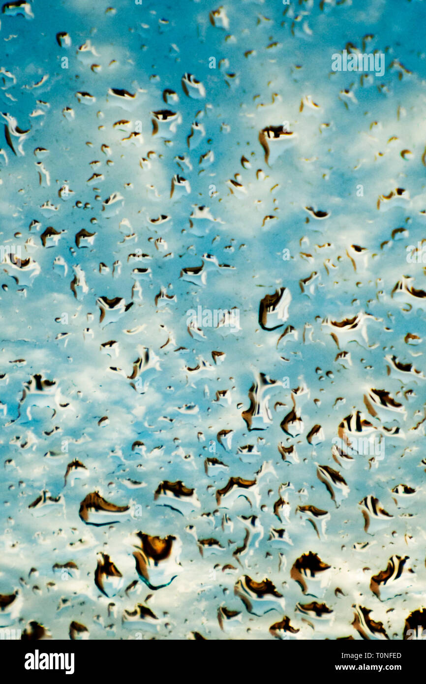 Blue sky with rain background hi-res stock photography and images - Alamy