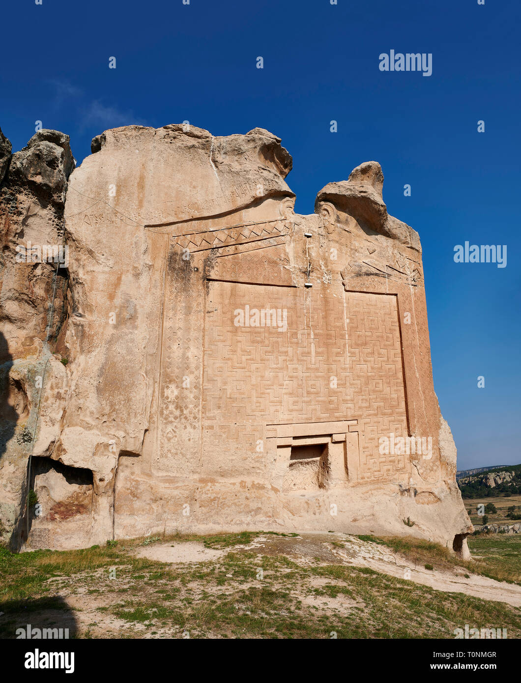 The Phrygian rock Monument known locally as Yazilikaya, ( written rock ...