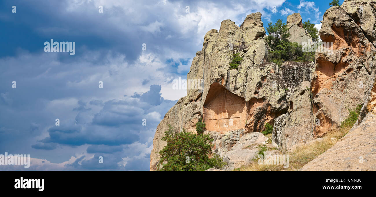 The Unfinished rock monument of Midas, 8th - 6th century BC . Midas ...