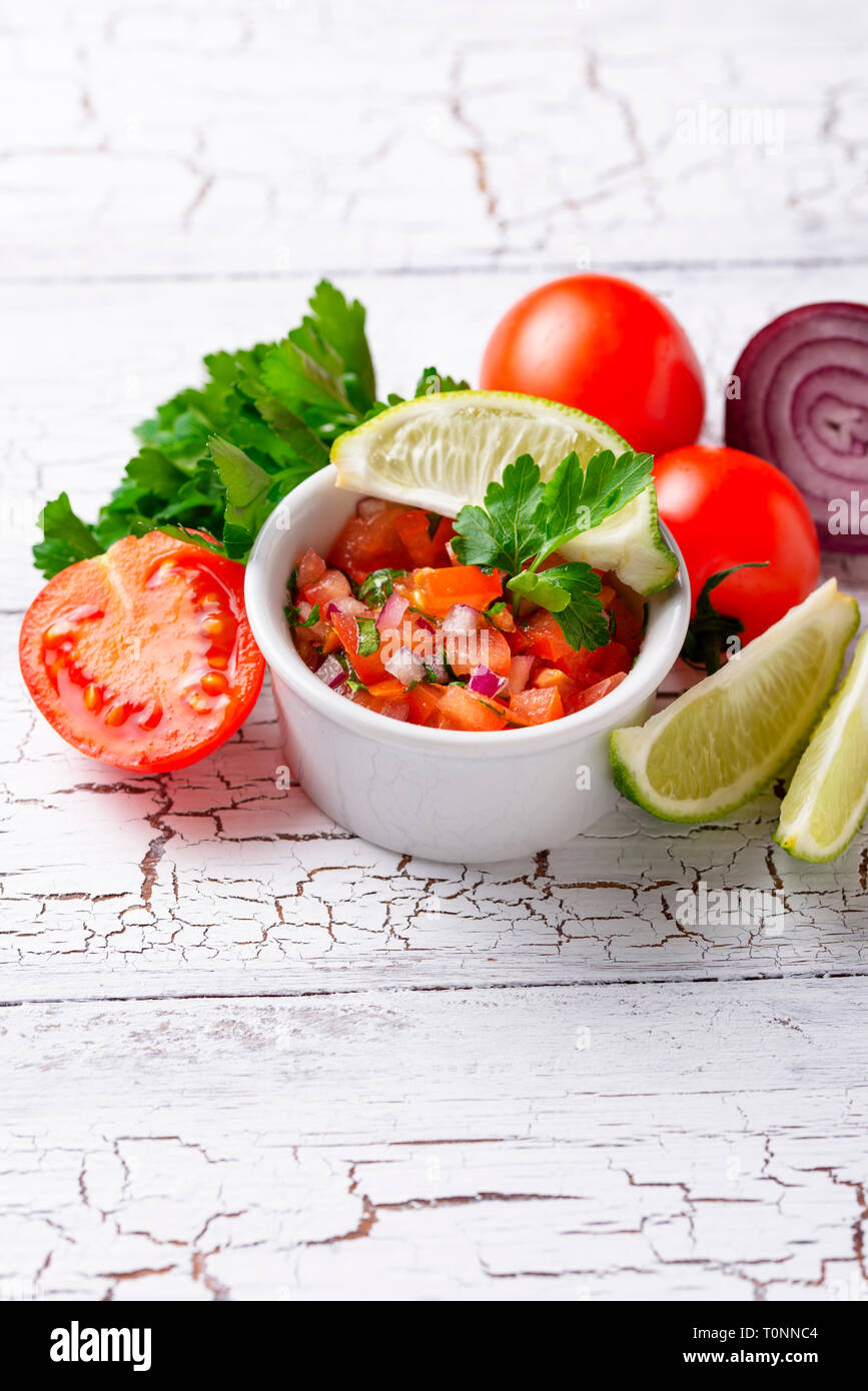 Traditional mexican tomato salsa sauce Stock Photo - Alamy