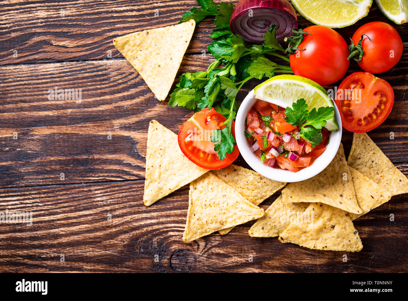 Traditional mexican tomato salsa sauce Stock Photo - Alamy