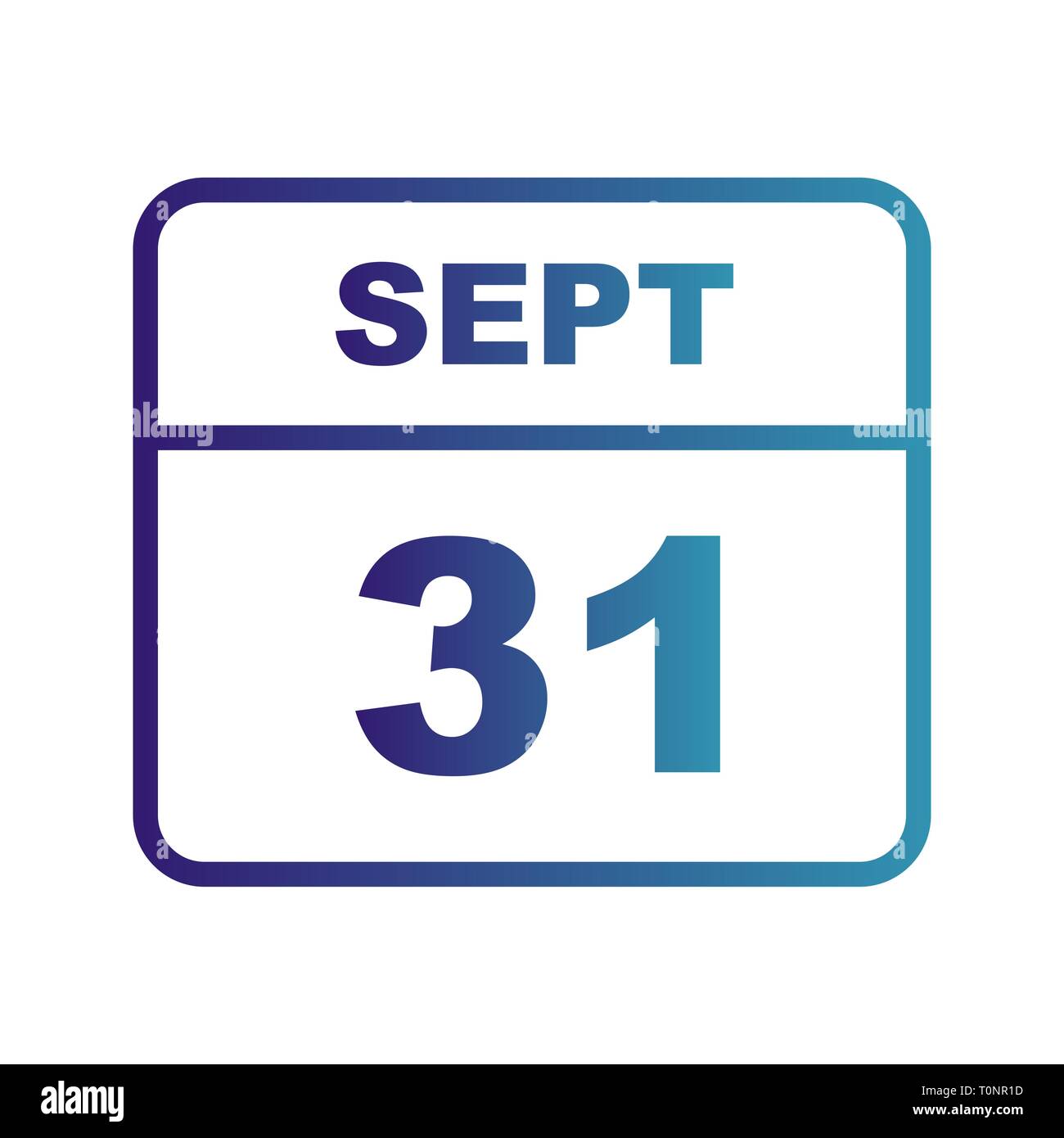 September 31st Date on a Single Day Calendar Stock Photo - Alamy