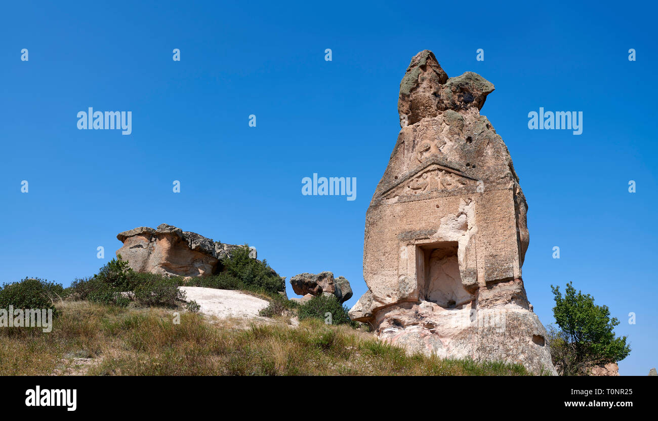 Phrygian temple of Aslankaya, 7th century BC. Phyrigian Valley, Emre ...