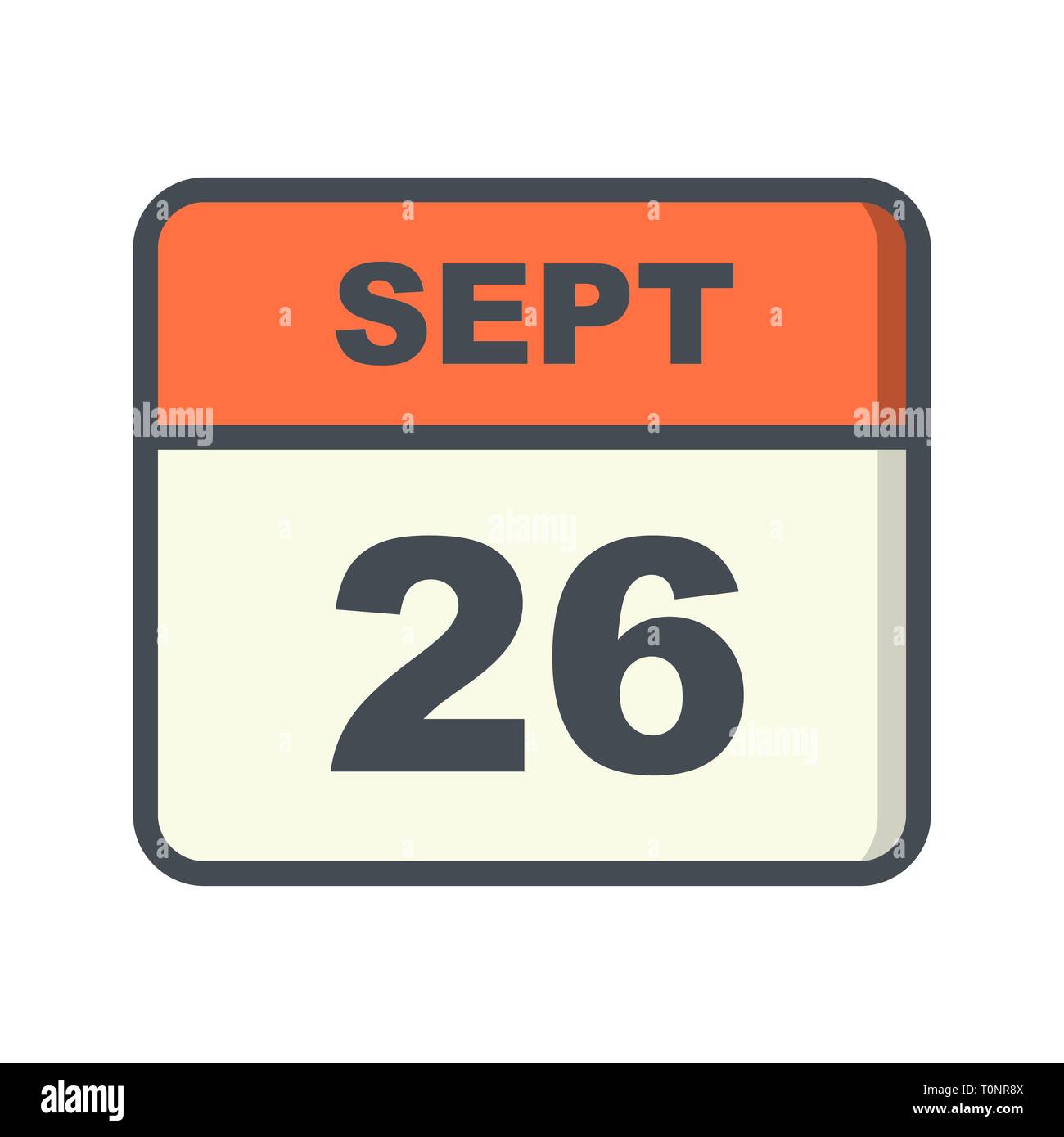 September 26 date Cut Out Stock Images & Pictures - Alamy
