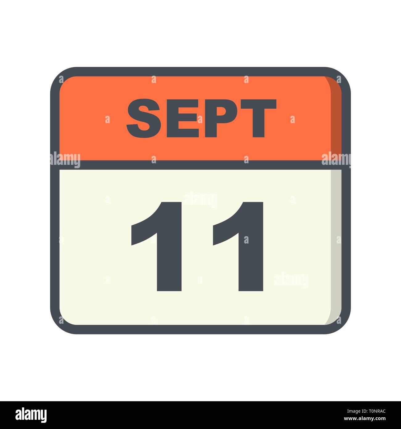 September 11th Date on a Single Day Calendar Stock Photo - Alamy