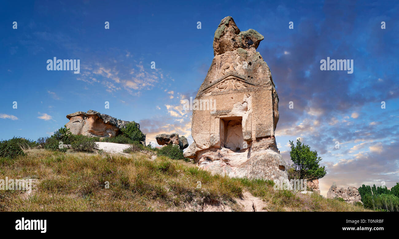 Phrygian temple of Aslankaya, 7th century BC. Phyrigian Valley, Emre ...
