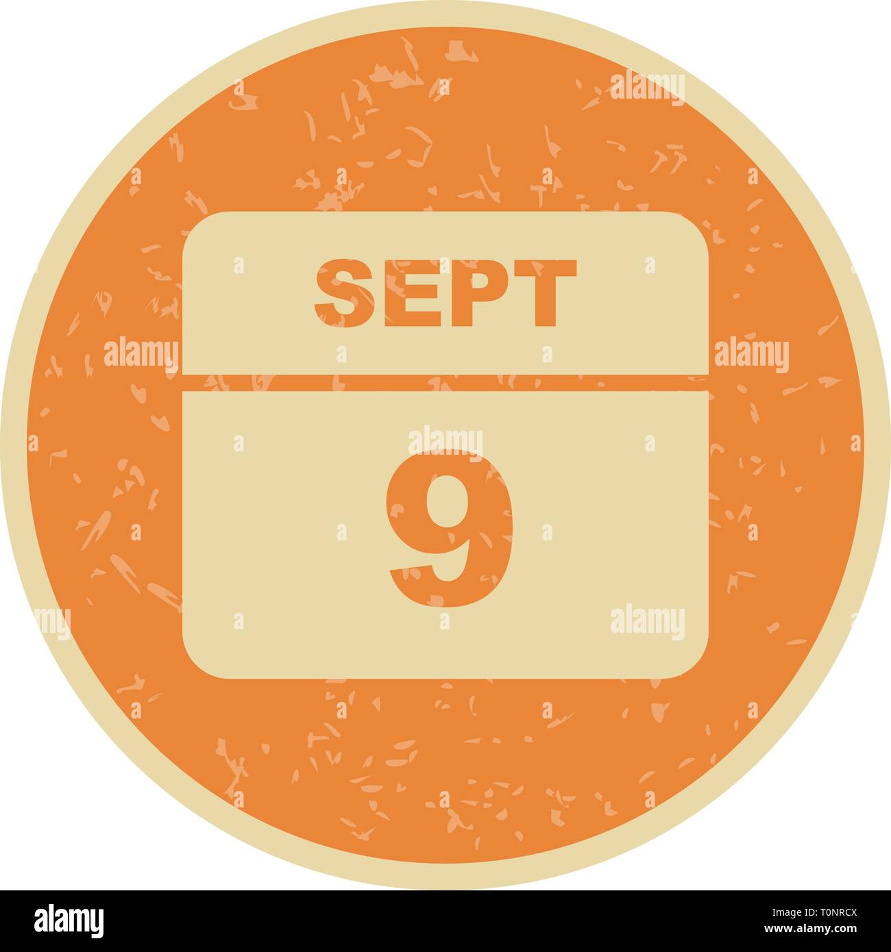 September 9th Date on a Single Day Calendar Stock Photo - Alamy