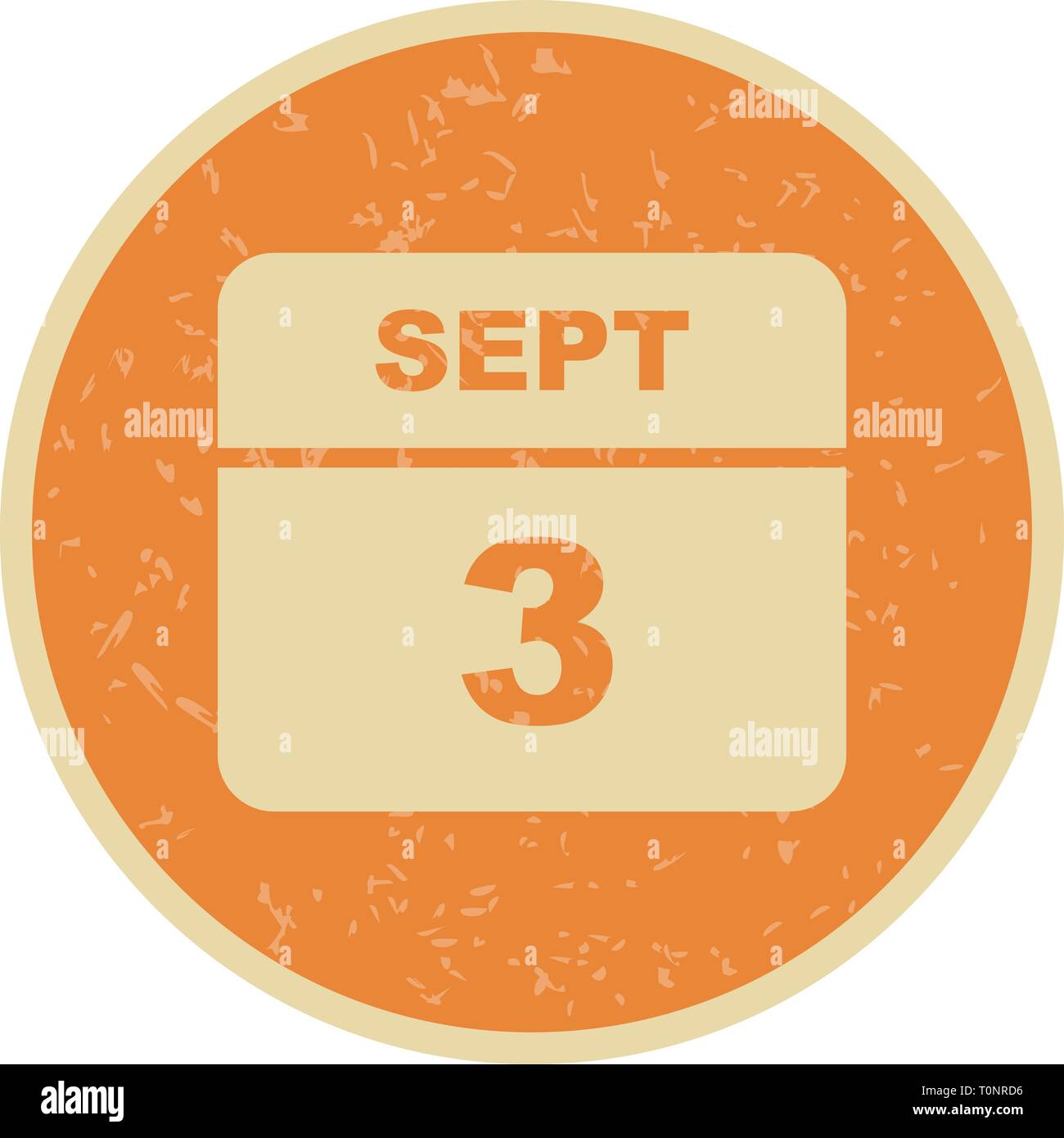 September 3rd Date on a Single Day Calendar Stock Photo - Alamy