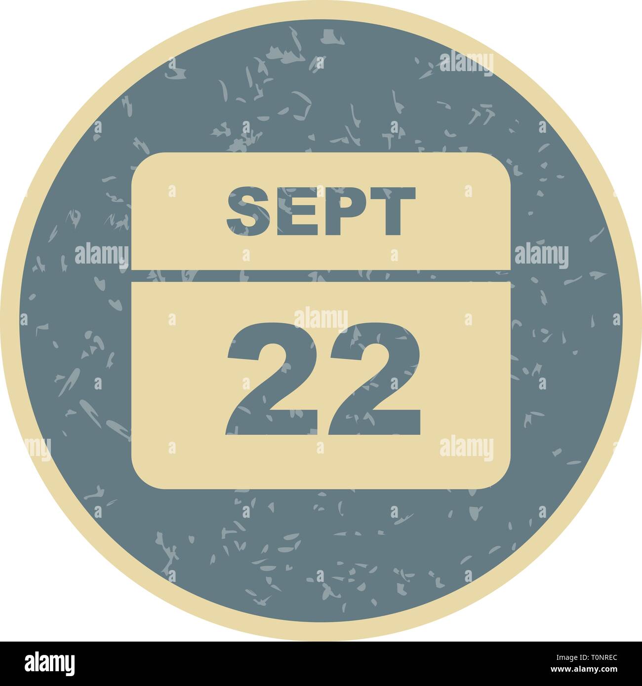 September 22nd Date on a Single Day Calendar Stock Photo - Alamy