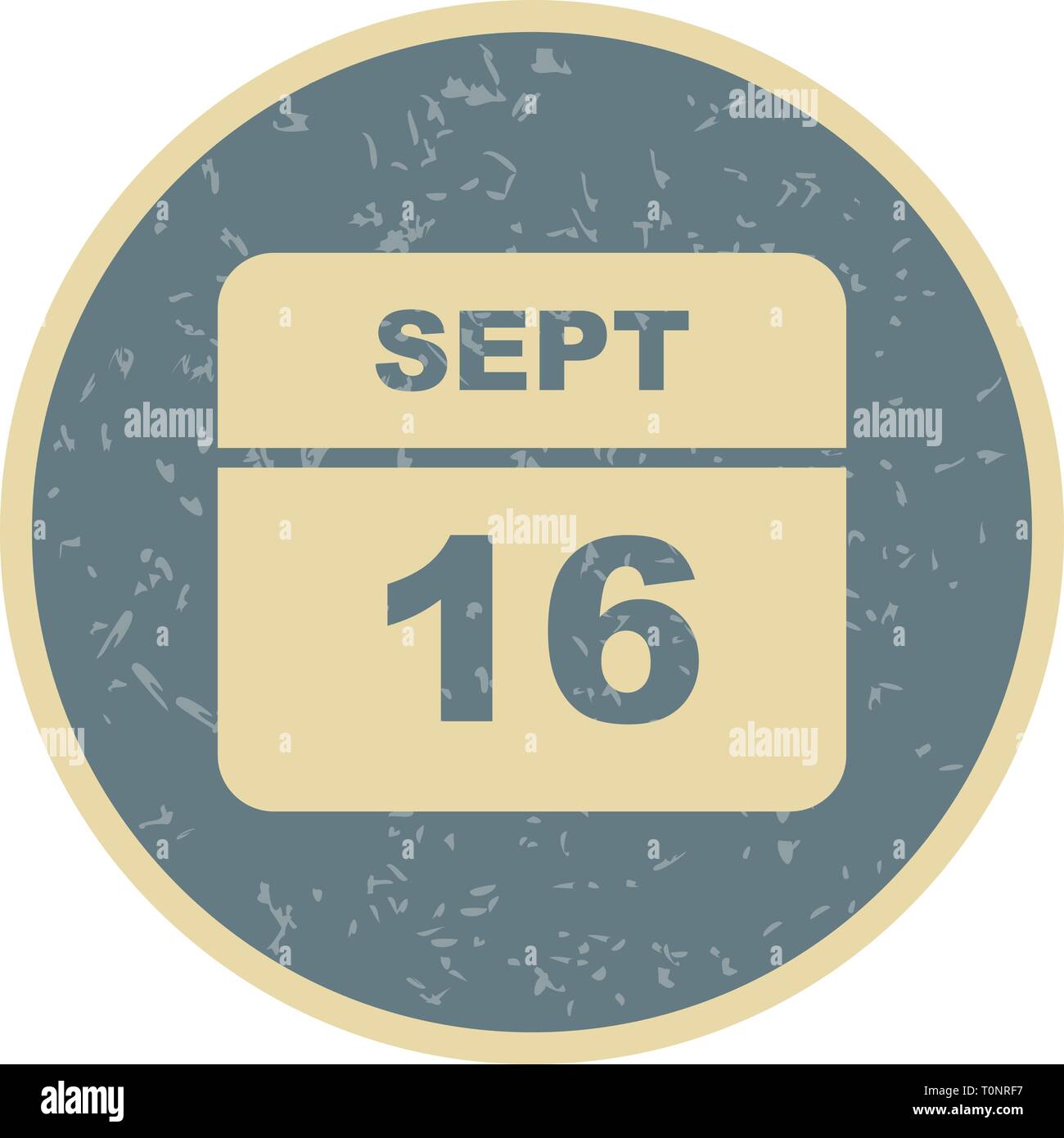 September 16th Date on a Single Day Calendar Stock Photo - Alamy