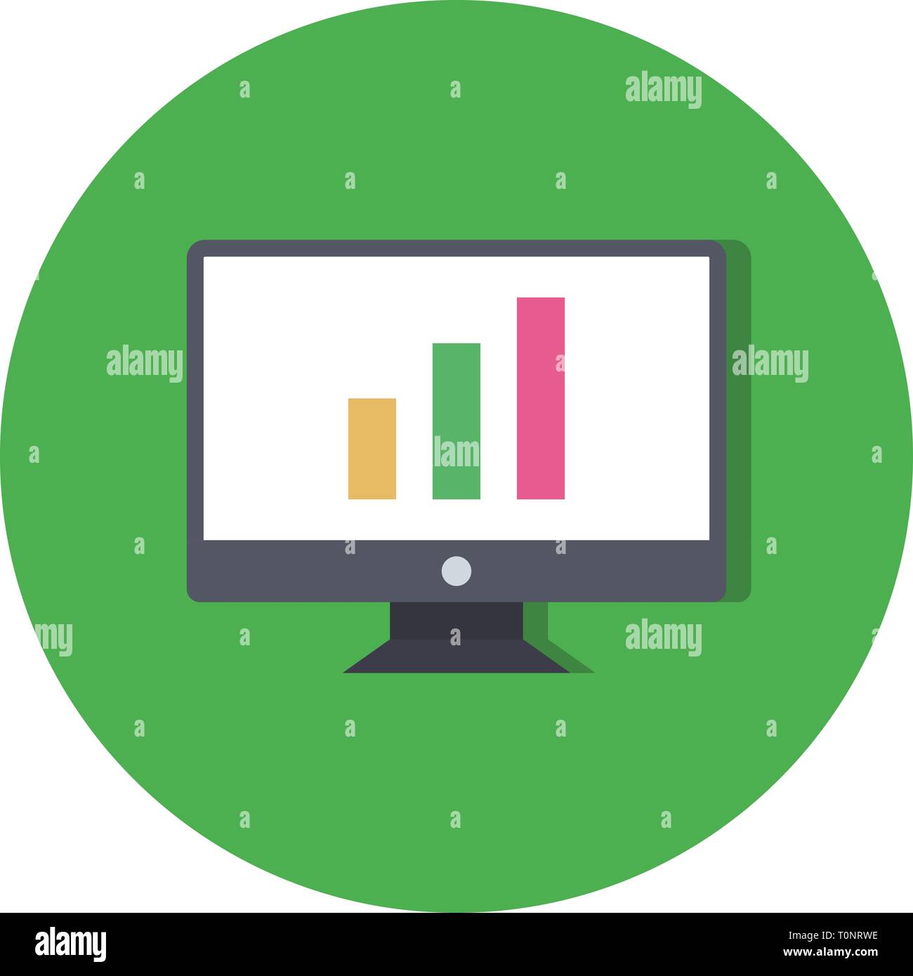 Illustration Stats Icon Stock Photo - Alamy