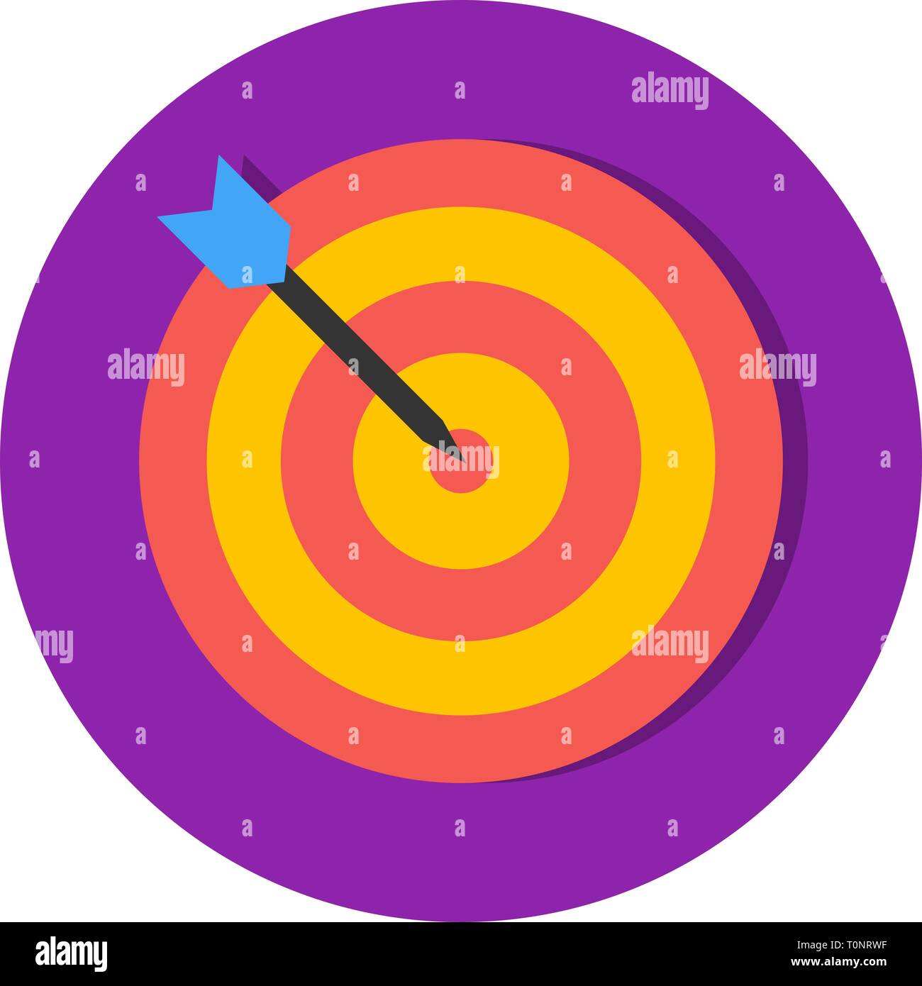 Illustration Target Icon Stock Photo - Alamy