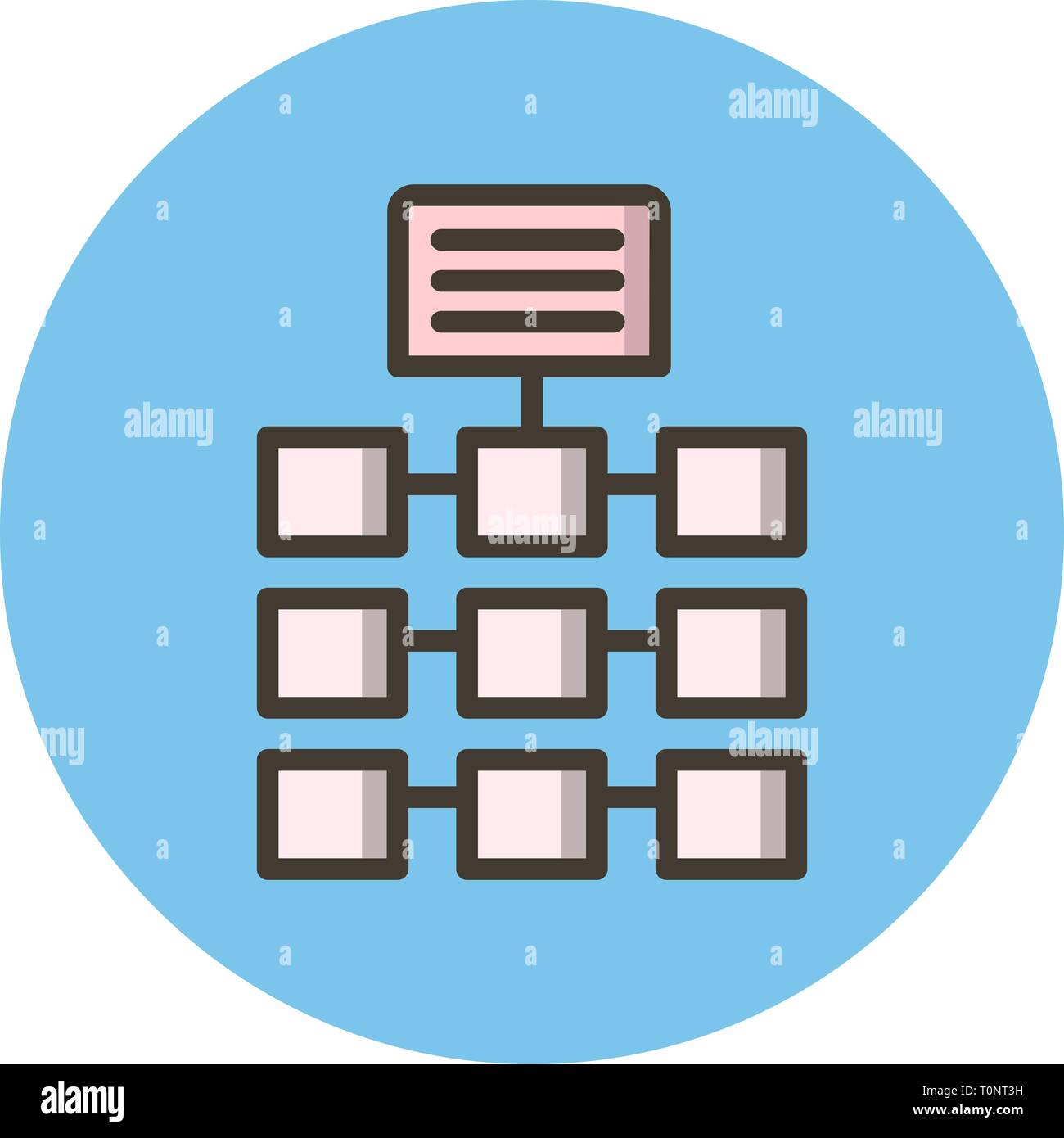 Illustration Network Icon Stock Photo - Alamy