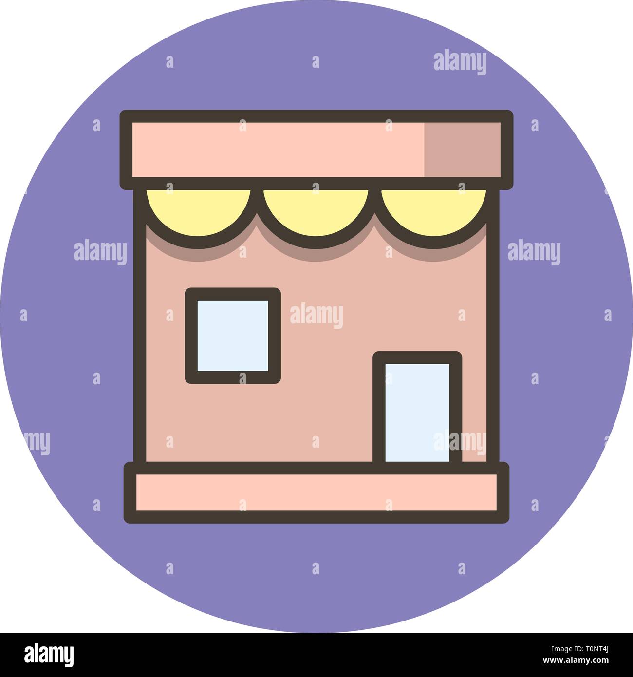 Illustration Shop Icon Stock Photo - Alamy