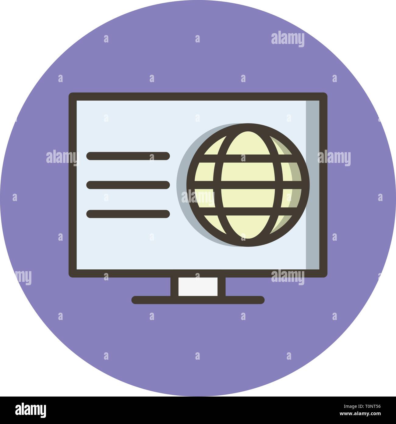 Illustration Webpage Icon Stock Photo - Alamy