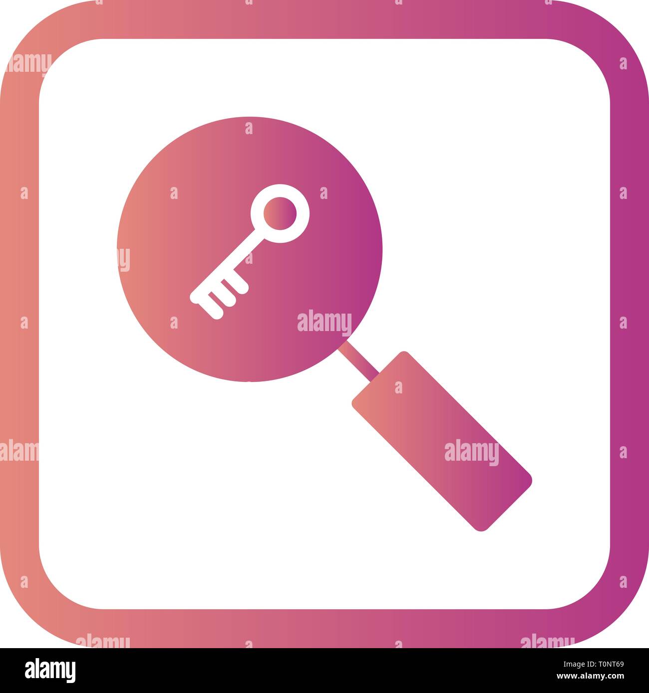 Illustration Keyword Search Icon Stock Photo - Alamy