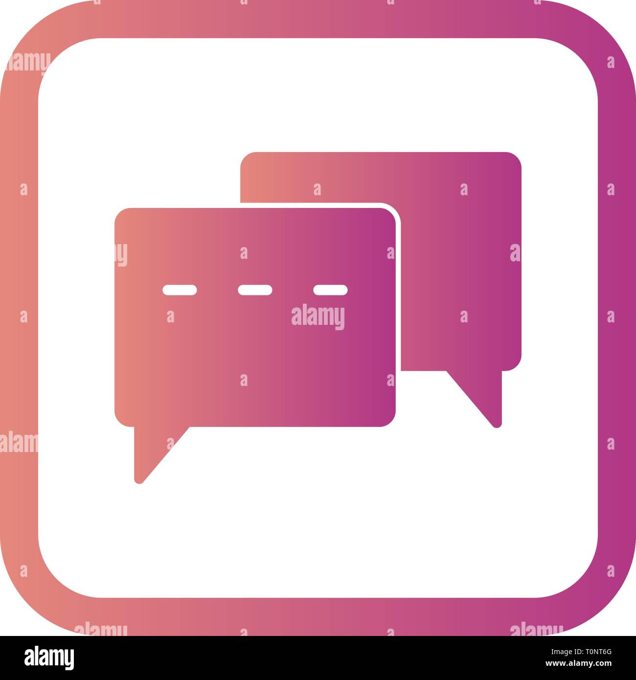 Illustration Conversation Icon Stock Photo - Alamy