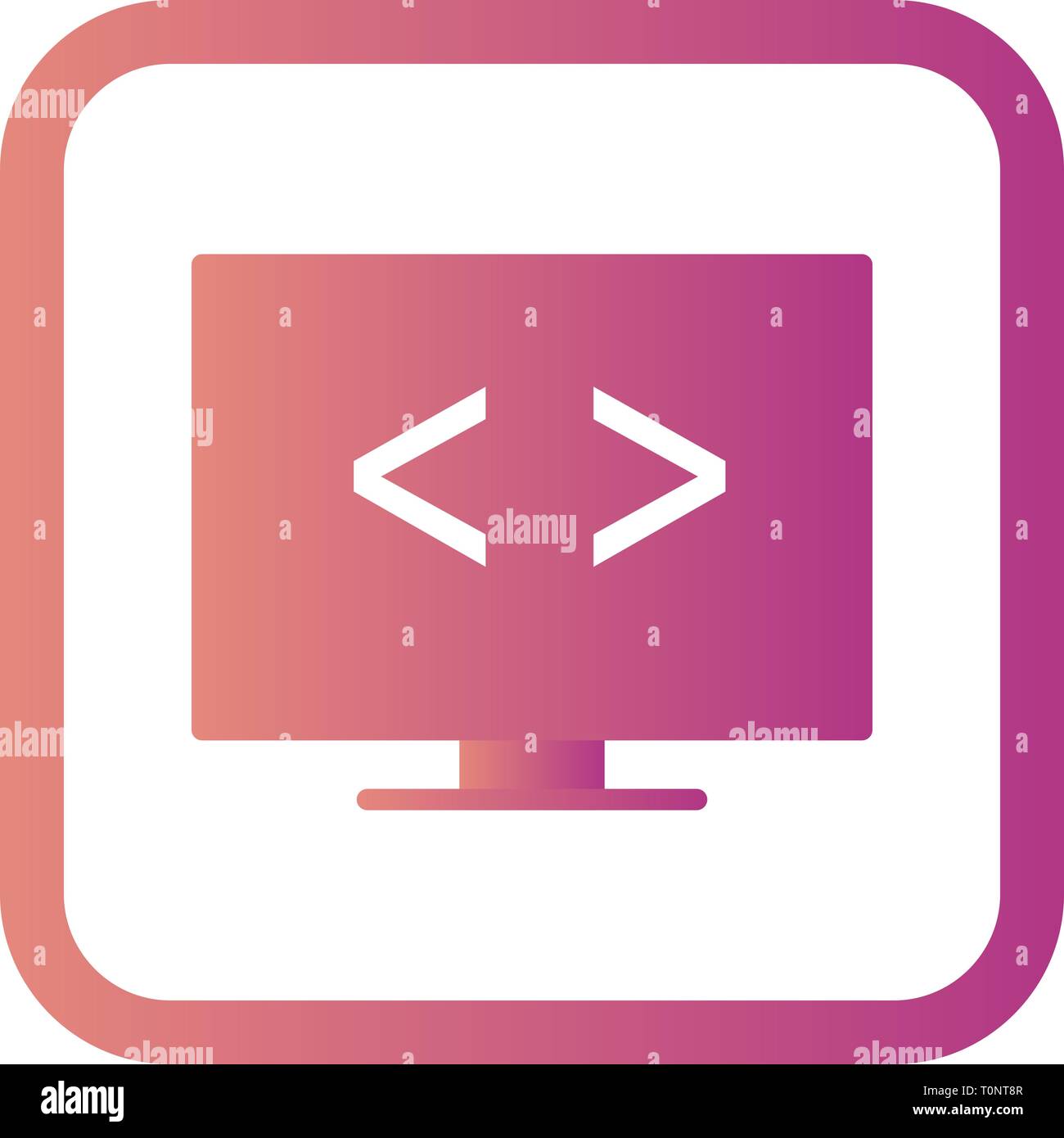 Illustration Code optimization Icon Stock Photo - Alamy