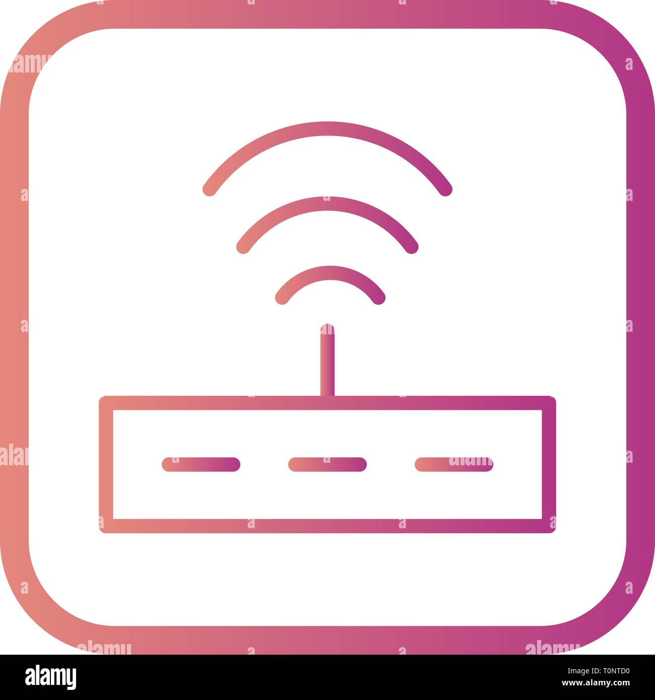 Illustration Router Icon Stock Photo - Alamy