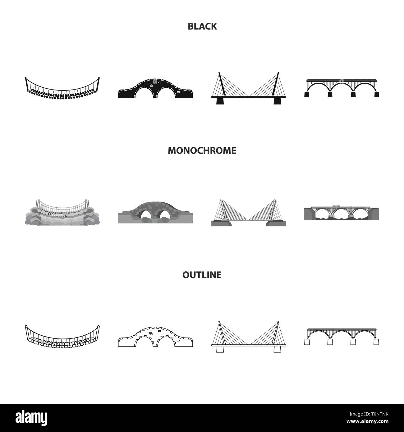 Isolated object of connection and design sign. Collection of connection and side stock symbol ...