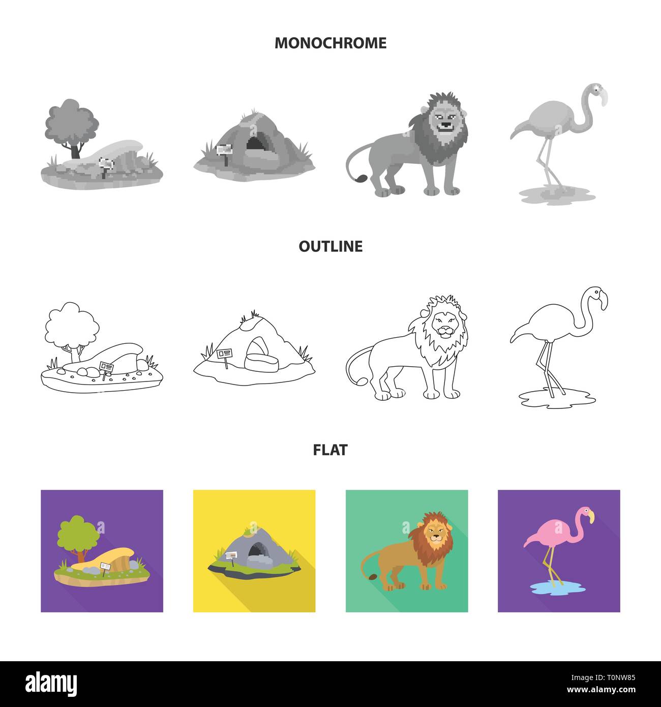 trees,cave,lion,flamingo,sand,bear,cute,pink,mound,grizzly,jungle,grass ...