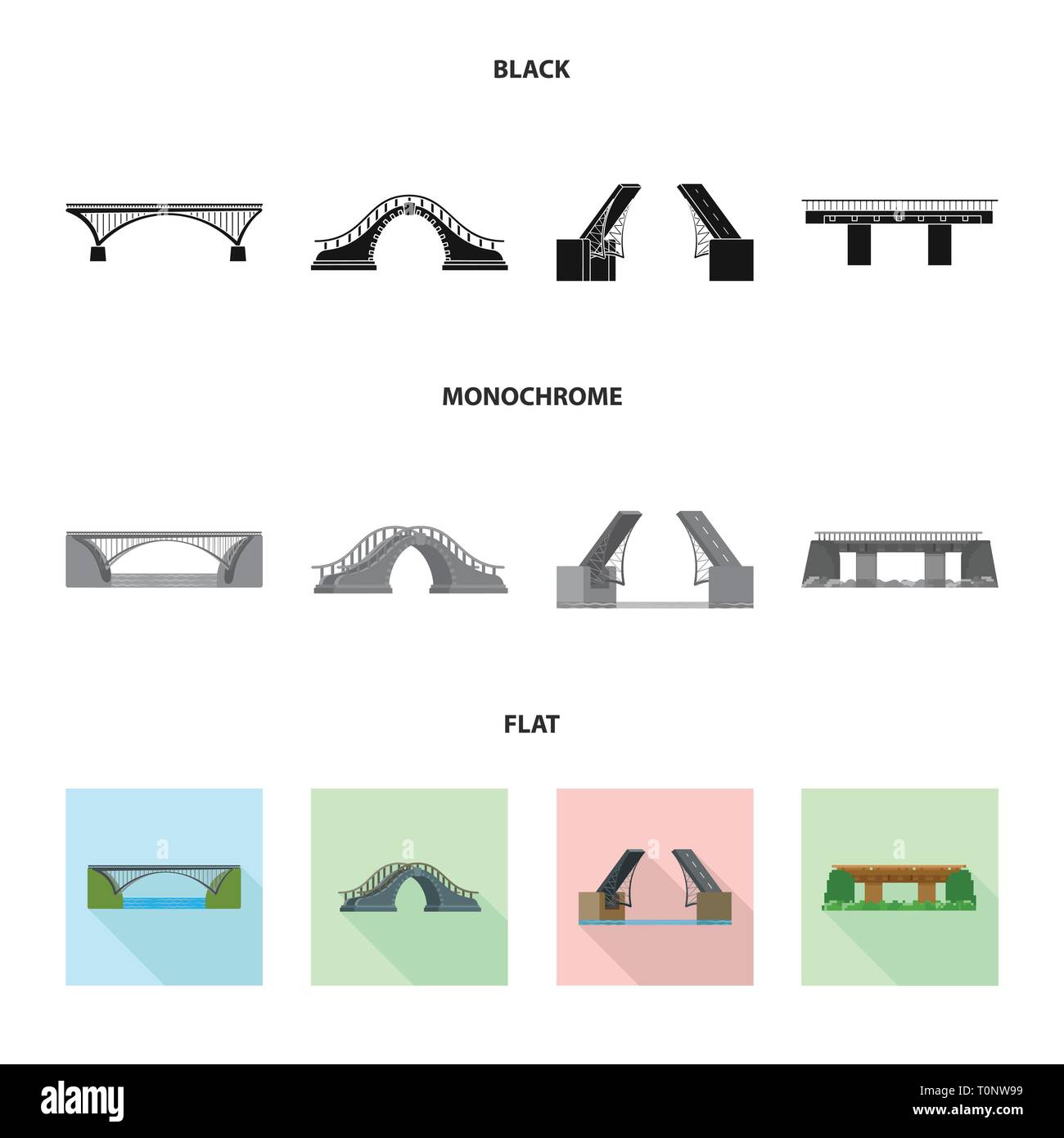 Vector illustration of connection and design sign. Collection of ...